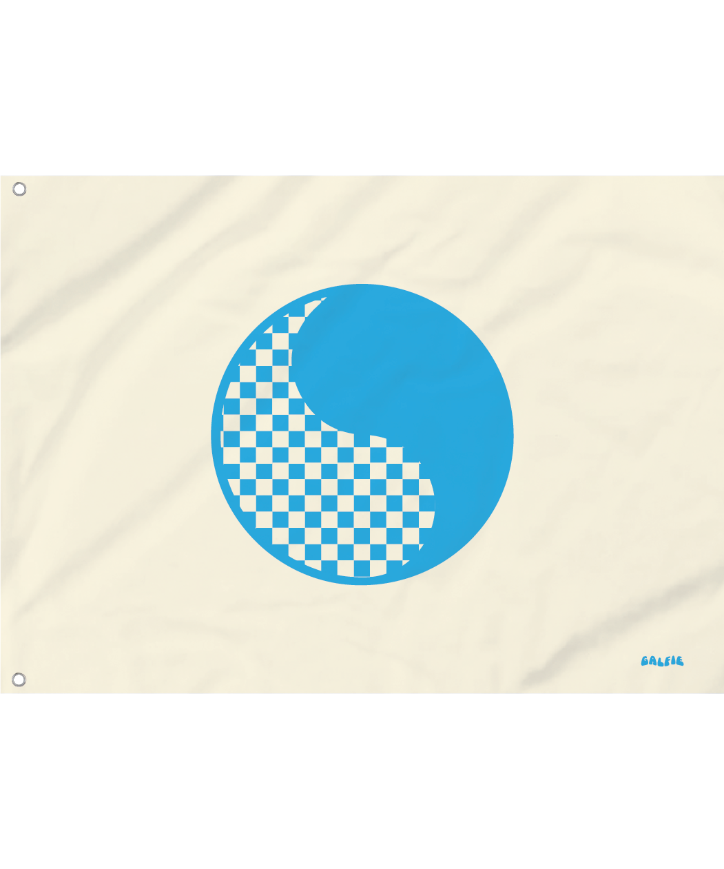 Checkered Yin Yang Flag | Galfie