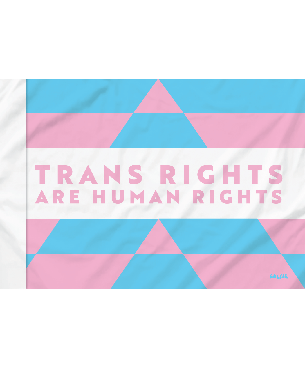 Trans Rights Are Human Rights Ally Flag | Galfie
